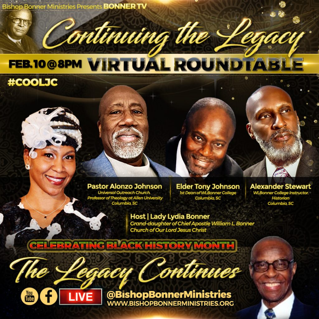 Continuing the Legacy – Bishop Bonner Ministries